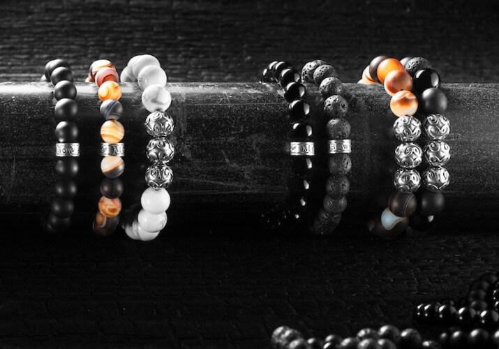 BRACELETS POUR HOMME EN PERLES ET ARGENT 925 – Maxbowbelgium